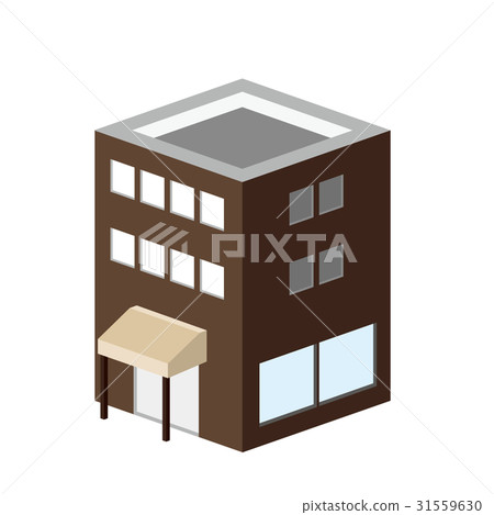 3D Building Shop Facility 21 - Stock Illustration [31559630] - PIXTA
