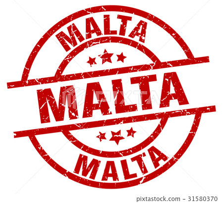 Malta red round grunge stamp - Stock Illustration [31580370] - PIXTA