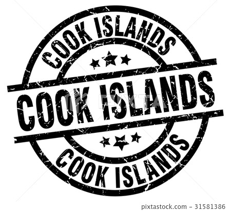 Cook Islands black round grunge stamp - Stock Illustration [31581386 ...