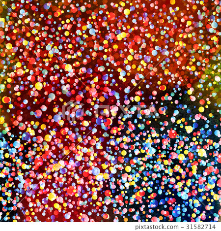Abstract colorful round of confetti splash - Stock Illustration ...