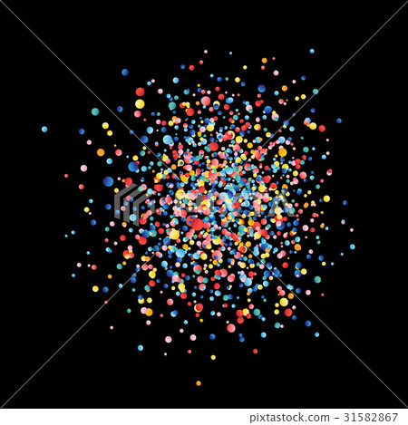 Vector colorful round of confetti splash - Stock Illustration [31582867 ...
