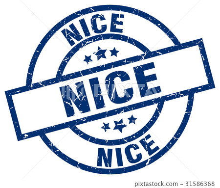 Nice blue round grunge stamp-插圖素材 [31586368] - PIXTA圖庫