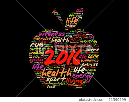 2016 apple word cloud collage - Stock Illustration [31590299] - PIXTA