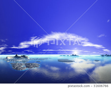 Wide open ocean - Stock Illustration [31606766] - PIXTA