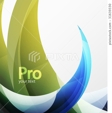 Futuristic hi-tech glass wave abstract background - Stock Illustration ...