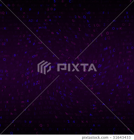 Abstract digital binary code background. - Stock Illustration [31643433] - PIXTA