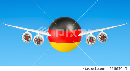 German airlines and flying's, flights to Germany - Stock Illustration ...