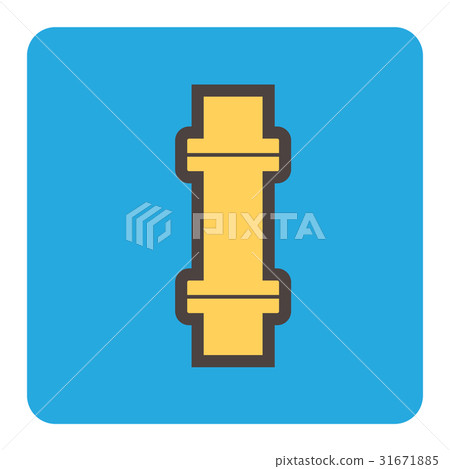 Steel Pipe Icon - Stock Illustration [31671885] - PIXTA