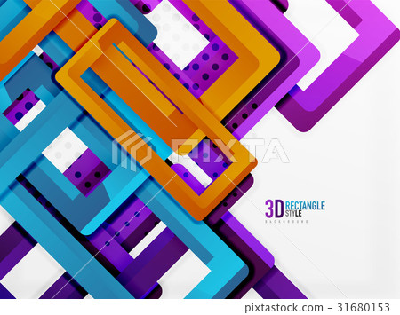 Rectangle tube elements, vector background - Stock Illustration ...