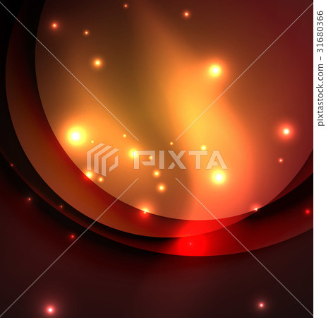 Overlapping circles on glowing abstract background - Stock Illustration ...