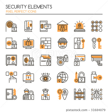 Security Elements - Stock Illustration [31684879] - PIXTA
