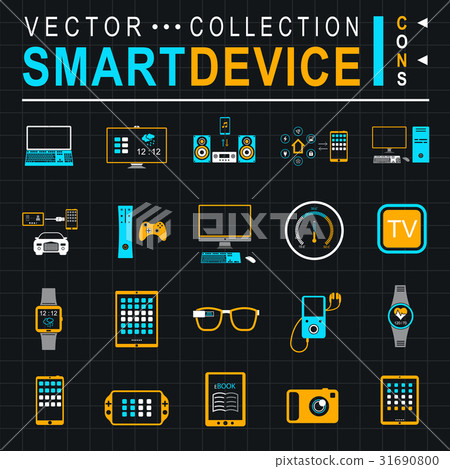 Vector Illustration Smart Devices - Stock Illustration [31690800] - PIXTA