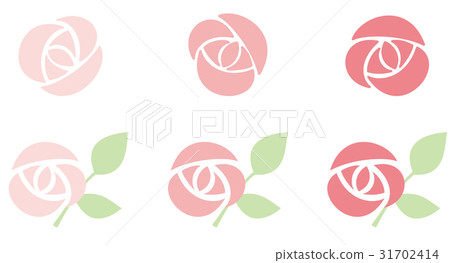 Simple rose icon - Stock Illustration [31702414] - PIXTA