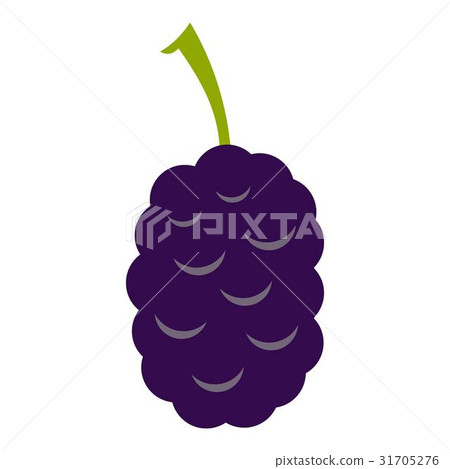 Fresh mulberry icon isolated - Stock Illustration [31705276] - PIXTA