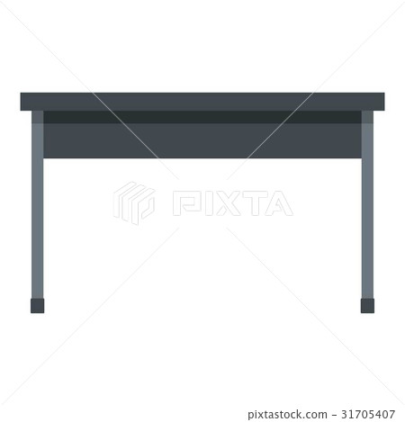 Black desk icon isolated - Stock Illustration [31705407] - PIXTA