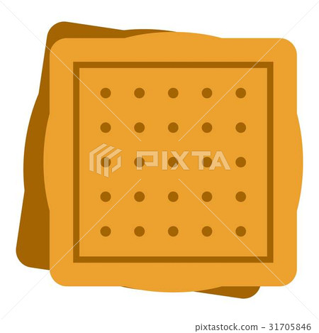 Square cookies icon isolated - Stock Illustration [31705846] - PIXTA