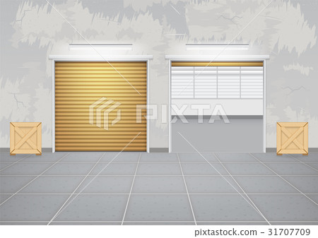 Shutter door vector - Stock Illustration [31707709] - PIXTA