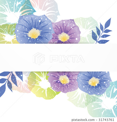 Asagao illustration background - Stock Illustration [31743761] - PIXTA