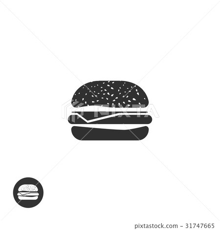 Hamburger icon vector isolated, burger pictogram - Stock Illustration ...