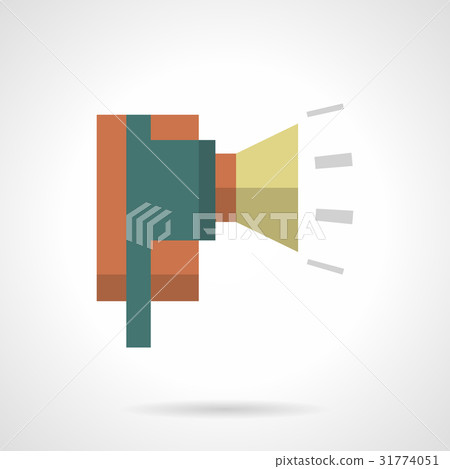 Industrial alarm flat color vector icon - Stock Illustration [31774051 ...