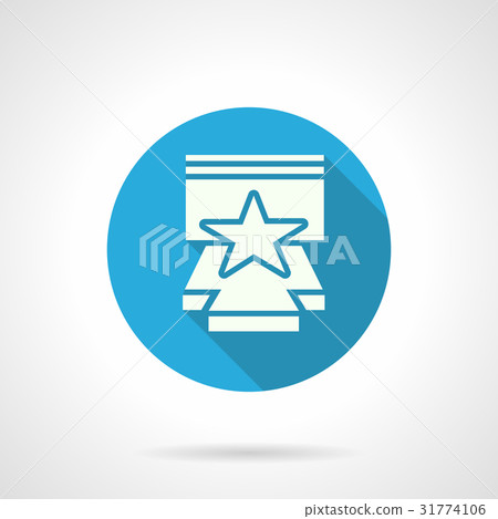 Star performance flat round vector icon - Stock Illustration [31774106 ...