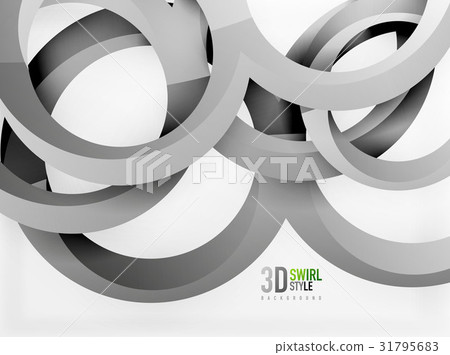 Vector 3d rings design background - Stock Illustration [31795683] - PIXTA