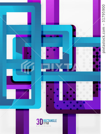 Rectangle tube elements, vector background - Stock Illustration ...
