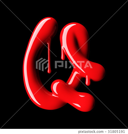 Glossy red letter Q uppercase. 3D rendering - Stock Illustration [31805191] - PIXTA
