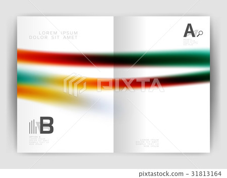 Blurred wave line. Business annual report abstract - Stock Illustration ...