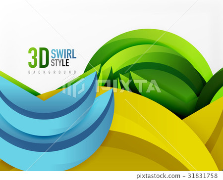 3D wave design - Stock Illustration [31831758] - PIXTA