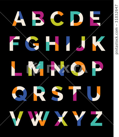 Alphabet design template - Stock Illustration [31832647] - PIXTA