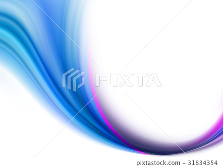 White background with blue curved rays - Stock Illustration [31834354 ...