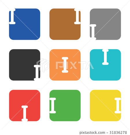 Logo element, letter I in square - Stock Illustration [31836278] - PIXTA