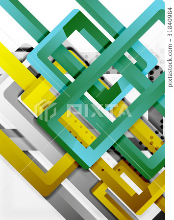 Rectangle tube elements, vector background - Stock Illustration ...