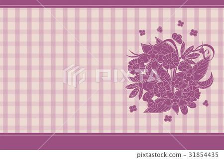 violet design notebook with floral composition - Stock Illustration ...
