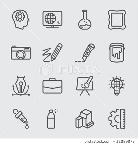 Creative line icon - Stock Illustration [31889872] - PIXTA