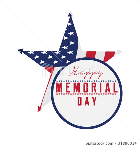 Memorial day emblem - Stock Illustration [31896014] - PIXTA