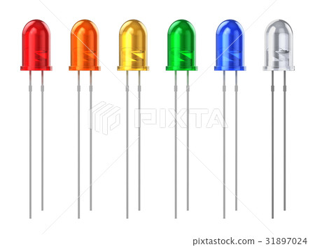 Set of color LEDs - Stock Illustration [31897024] - PIXTA