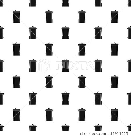 Garbage bin pattern vector - Stock Illustration [31911905] - PIXTA