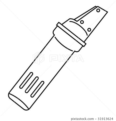 Glass cutter icon, outline style - Stock Illustration [31913624] - PIXTA