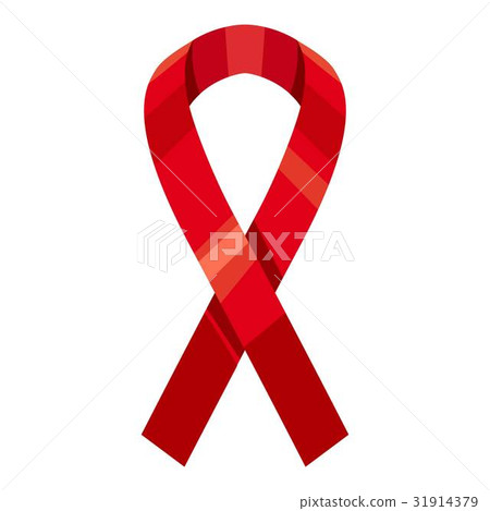 Red ribbon icon, cartoon style - Stock Illustration [31914379] - PIXTA