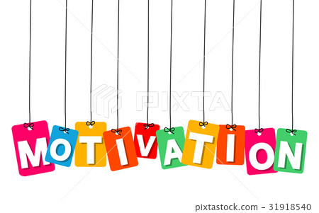 Vector hanging cardboard. Tags - motivation - Stock Illustration ...