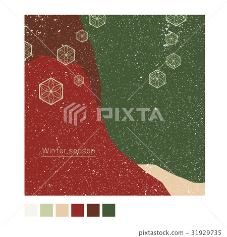 Winter season Japanese pattern vector background. - Stock Illustration ...