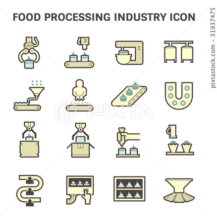 Food processing icon - Stock Illustration [31937475] - PIXTA