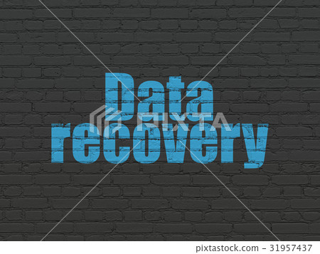 Data concept: Data Recovery on wall background - Stock Illustration ...