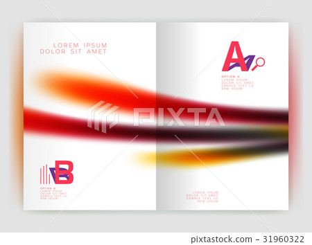 Blurred wave line. Business annual report abstract - Stock Illustration ...