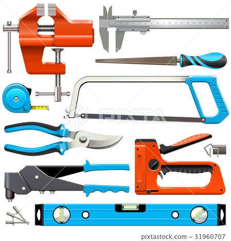 Vector Hand Tools Icons - Stock Illustration [31960707] - PIXTA