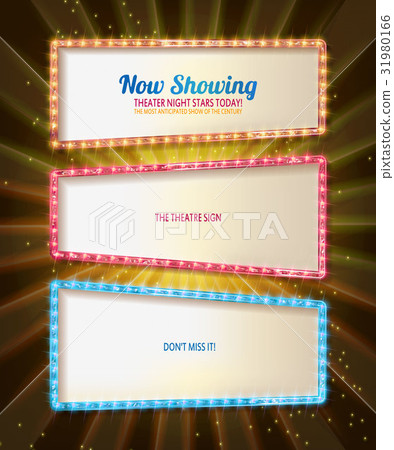 Color gold frame retro comic design banner - Stock Illustration ...