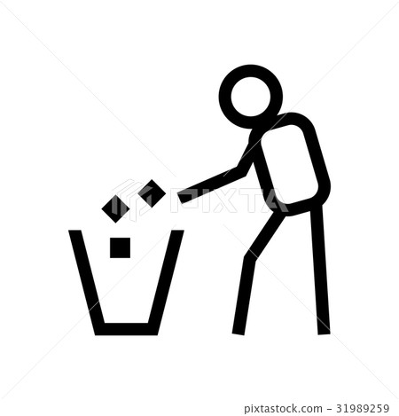 Tidy man symbol on white background - Stock Illustration [31989259] - PIXTA