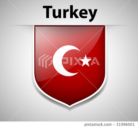 Badge design for Turkey flag-插圖素材 [31996001] - PIXTA圖庫